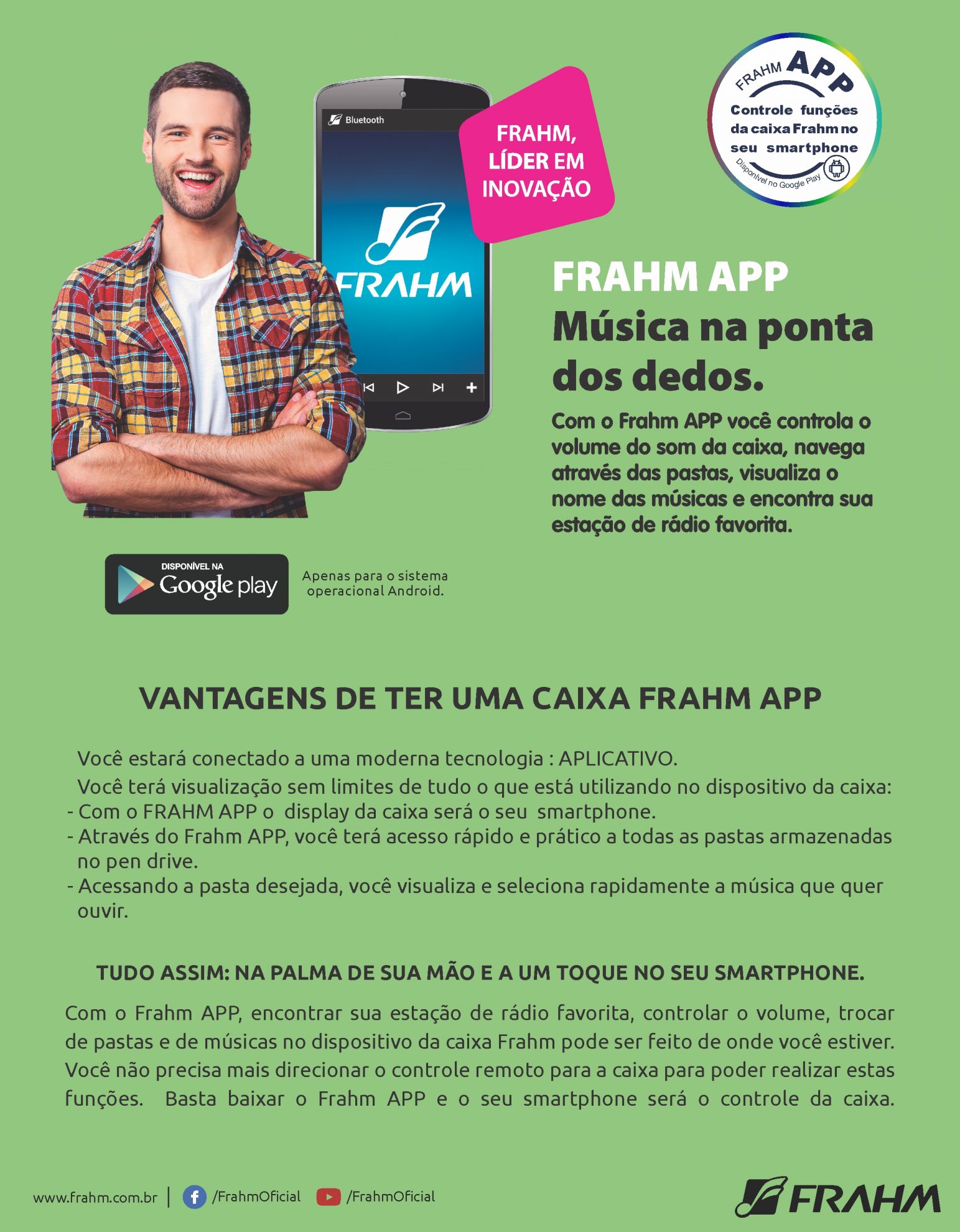 Caixa Amplificada Multiuso Frahm- MP 1000 APP - Frahm