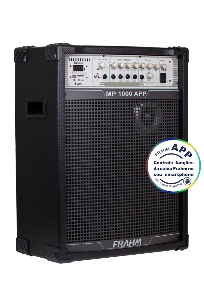 Caixa Amplificada Multiuso Frahm- MP 1000 APP - Frahm